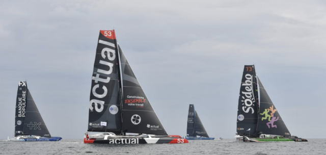 Ultim Trimarane: Vier (von fünf) der schnellsten Offshore Racer der ...