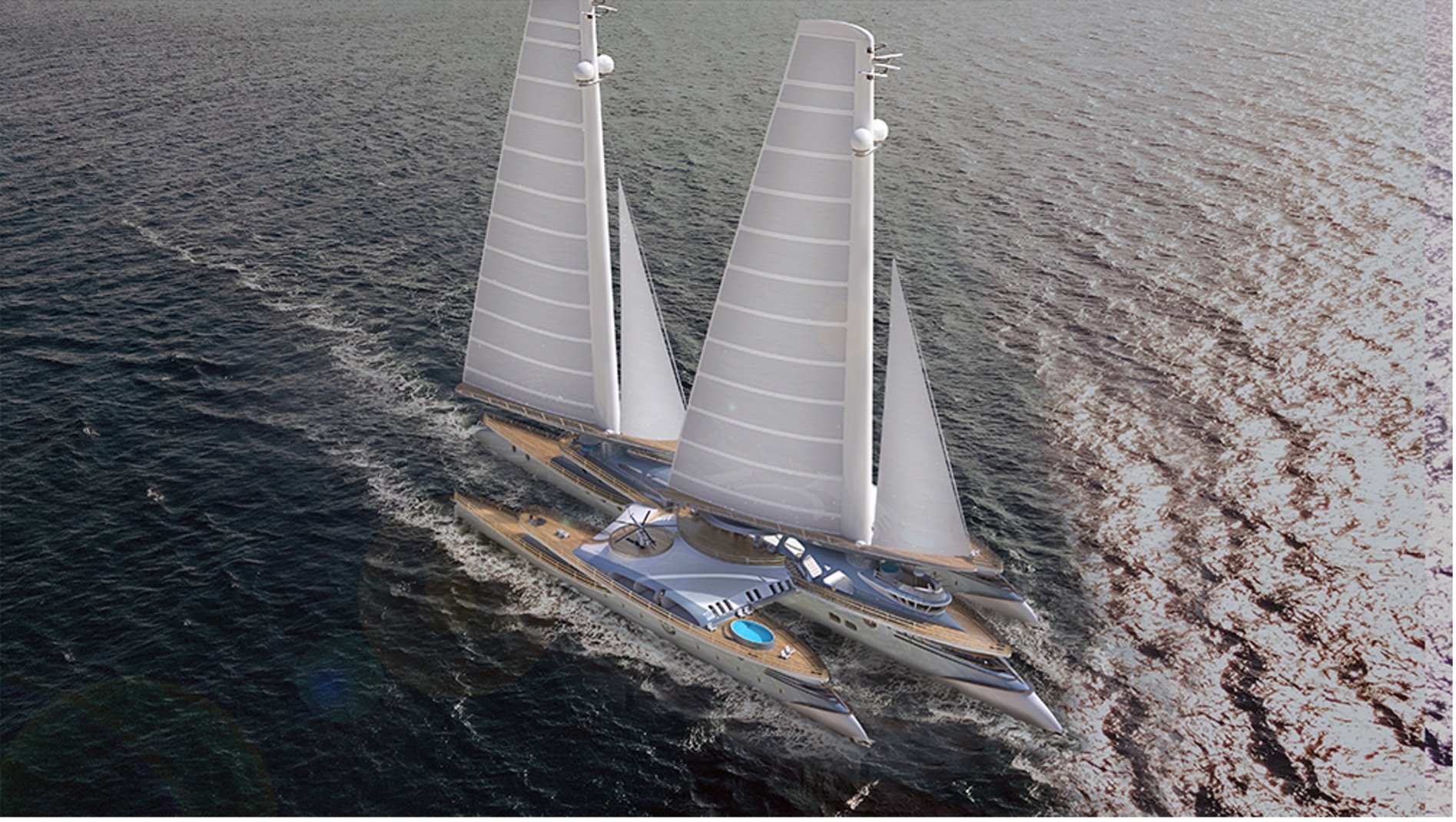 Gigayacht von Steve Kozloff: Designstudie für spektakulären Mega ...